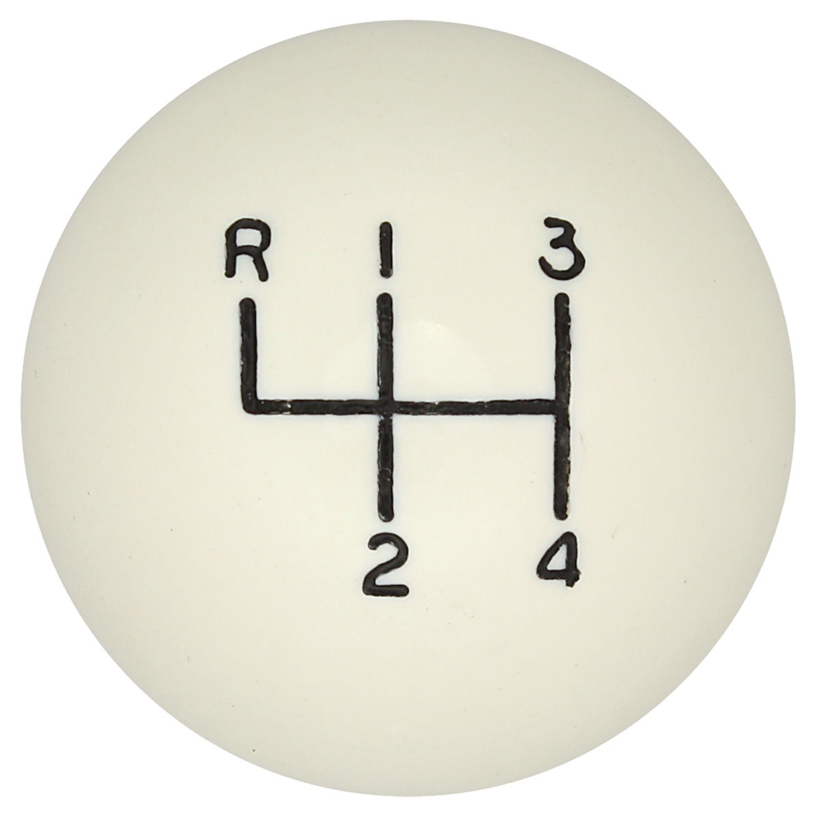 1964-72 Chevelle Shifter Ball, 4-Speed White, 5/16" @ OPGI.com