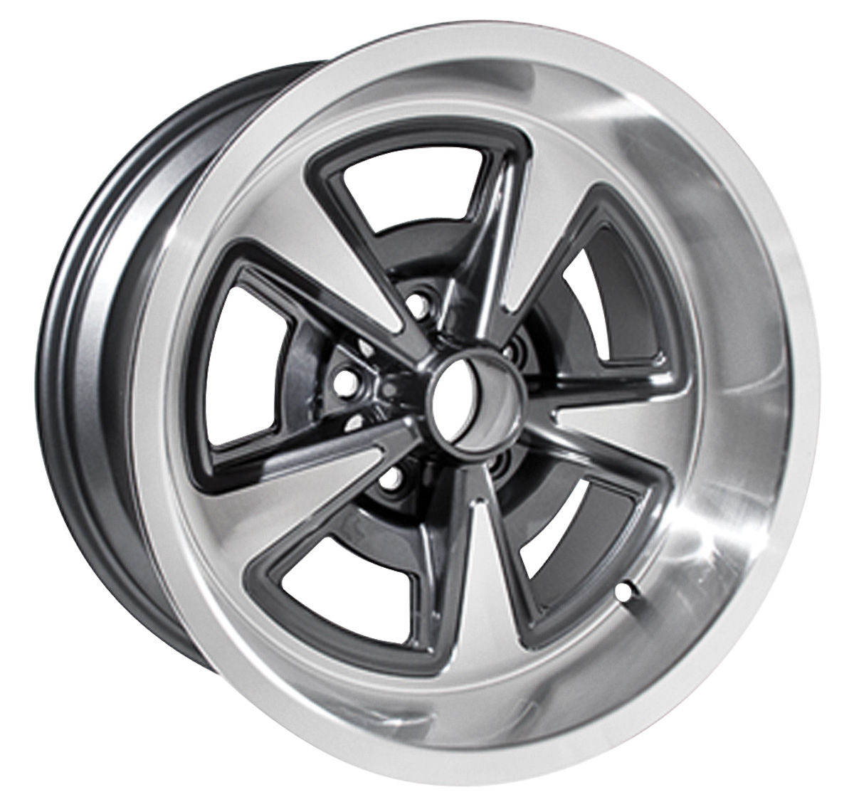 U.S. Wheel 1964-73 GTO Wheel, Aluminum Rally II Gunmetal, 17" X 9" (5-1 ...