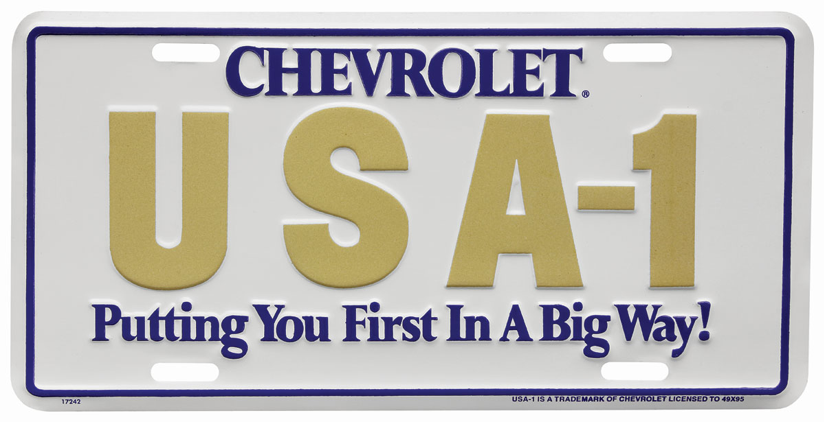 That License Plate Says Usa