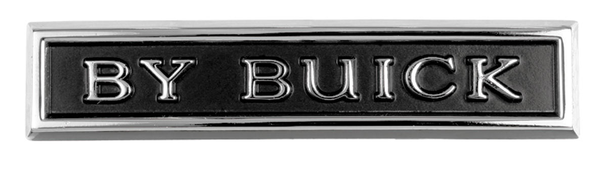 Emblem, Trunk Lid, 1971 "By Buick" @ OPGI.com
