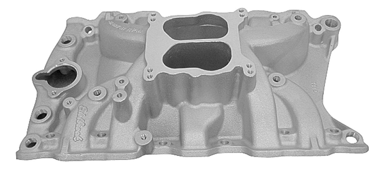 Intake Manifold, Performer RPM, Edelbrock, Olds 350 @ OPGI.com