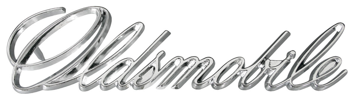 Emblem, Hood, 1971-72 Cutlass, Oldsmobile Script @ OPGI.com