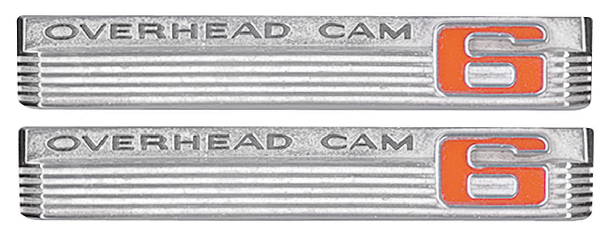 Emblem, Fender, 1966 Lemans/Tempest, Overhead Cam 6, Pair @ OPGI.com