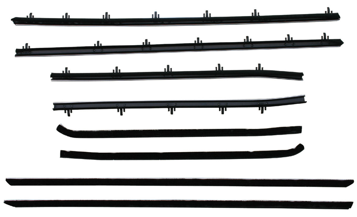 Window Felts, 69-72 GTO, Lemans, Coupe, 8 pieces, Original Bead Style ...