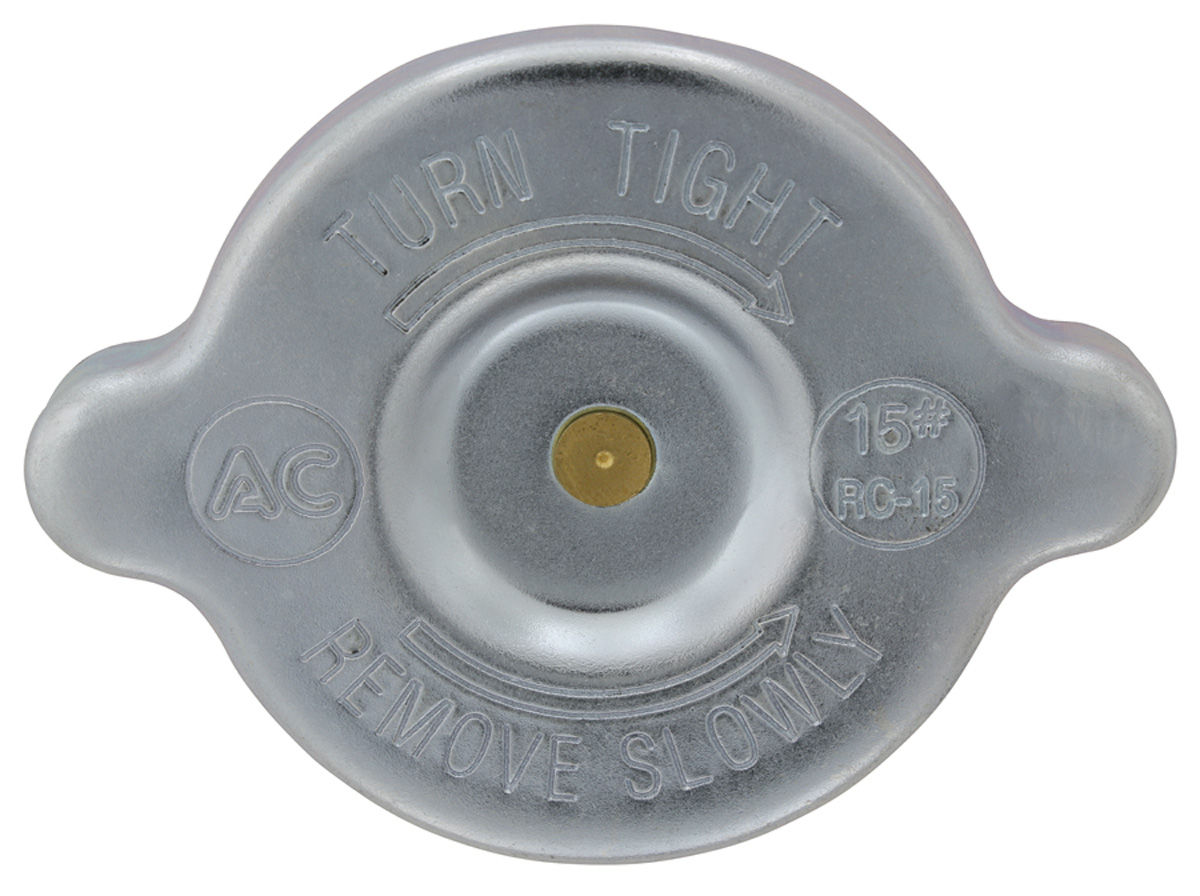 Radiator Cap, 1960-72, RC-15, w/Flat Rivet, 15lbs. @ OPGI.com