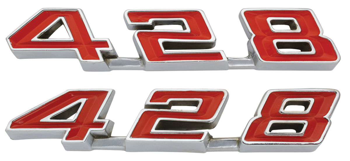 Emblem, Rocker Panel, 1968 Bonneville/Catalina/Grand Prix, "428" @ OPGI.com