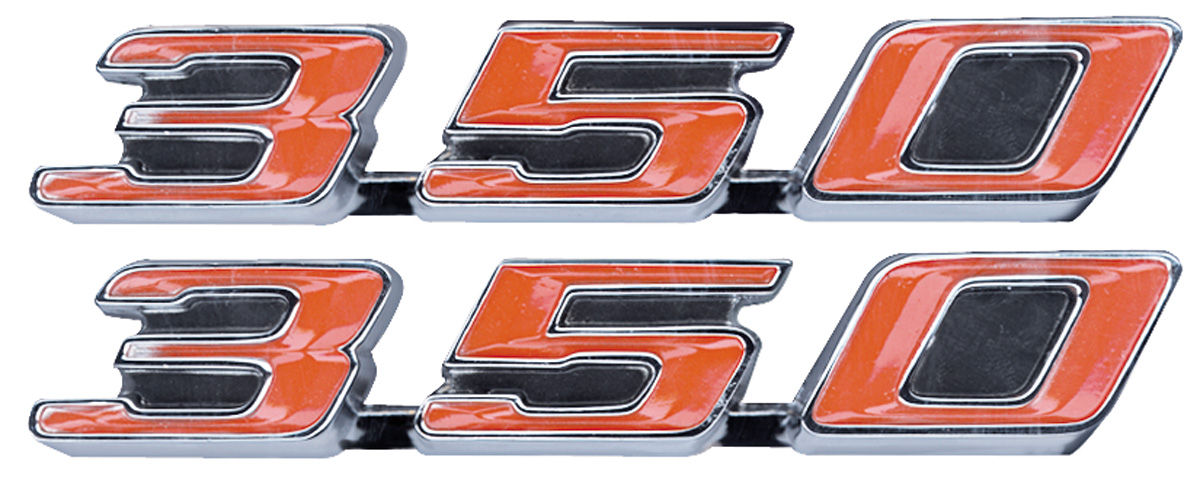 Chrome Red Car Badges 400 Rocker Panel Emblems - Chrome Red 3D Metal ...