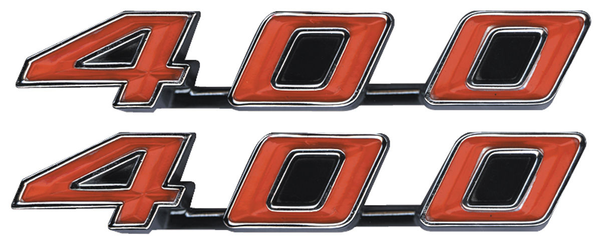 Emblem, Rocker Panel, 1968-72 Pontiac A-Body 400 @ OPGI.com