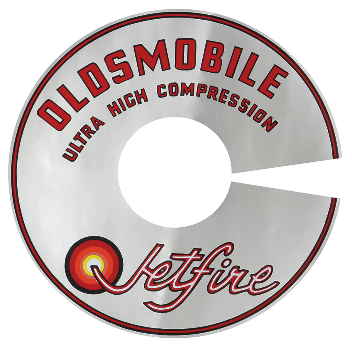 Decal, 66-67 Cutlass, Air Cleaner, Ultra-High Compression, 4 bbl, 7 1/2 ...
