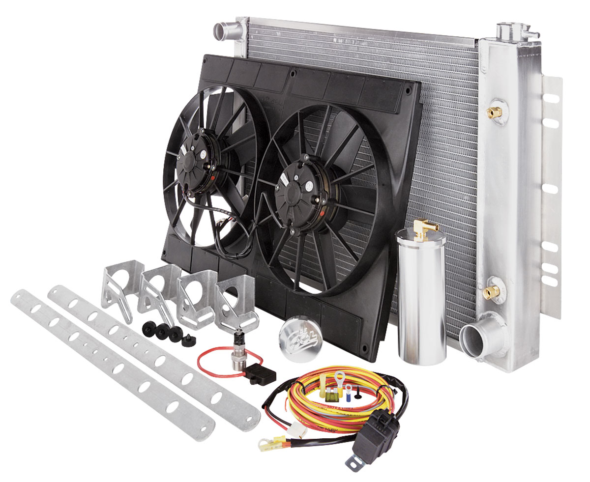 Radiator Module, Aluminum, Be Cool, 18" X 27-1/2" X 2", MT, Polished ...