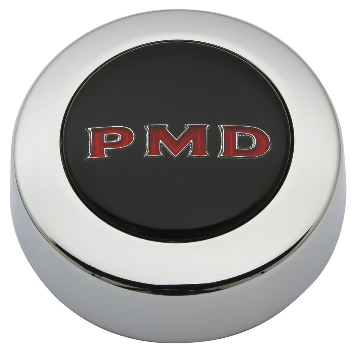 Center Cap, Wheel, 1967-70 Pontiac, Black, PMD w/ Red Letters @ OPGI.com