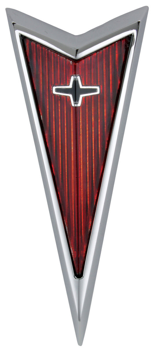 Emblem, Header Panel, 1971-72 Grand Prix, Arrowhead @ OPGI.com