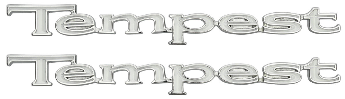 Emblem, Fender, 1967-69 Tempest, Pair @ OPGI.com