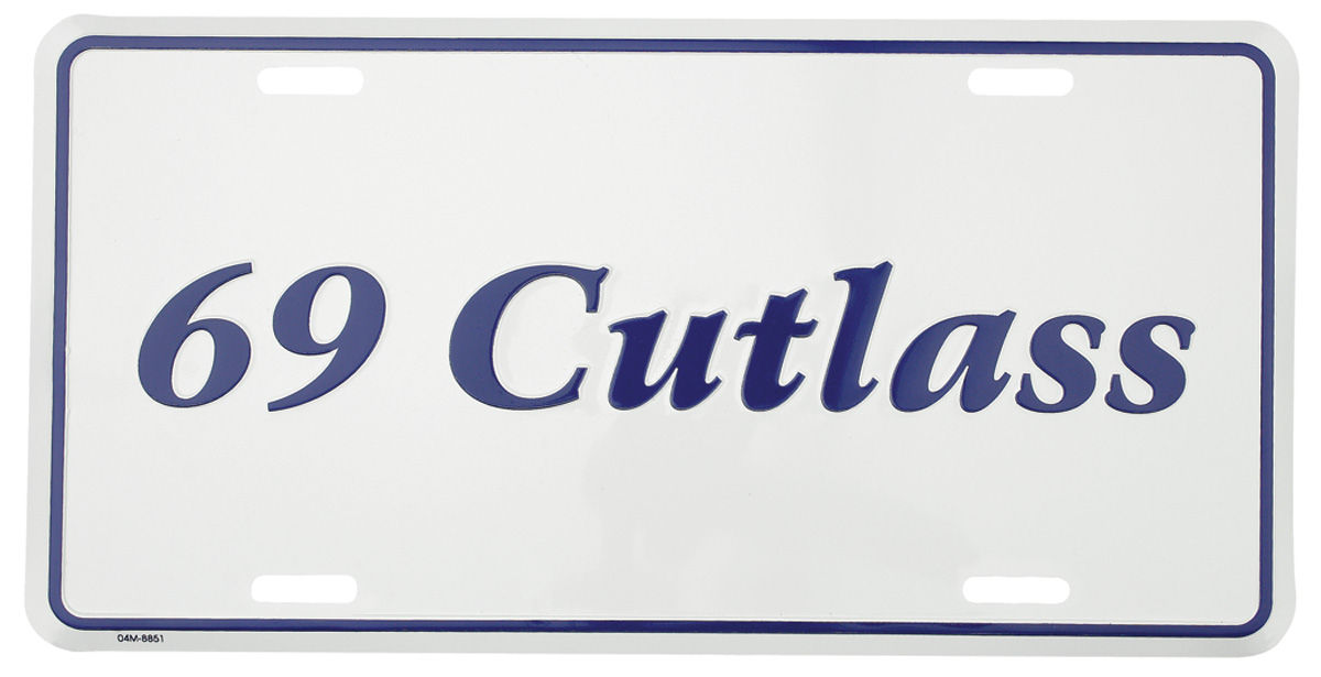 License Plate, 1969 Cutlass @ OPGI.com