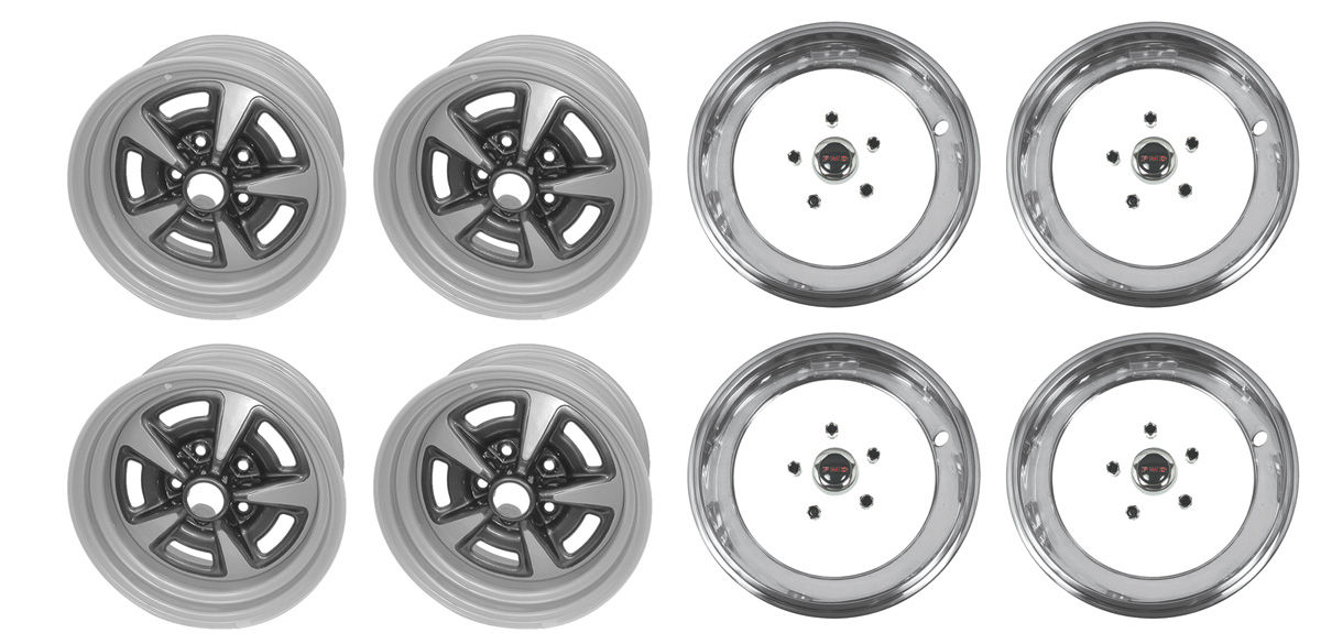 Wheel Kit, Rally II, 1968-69 Pontiac A-Body, 15" X 8" @ OPGI.com