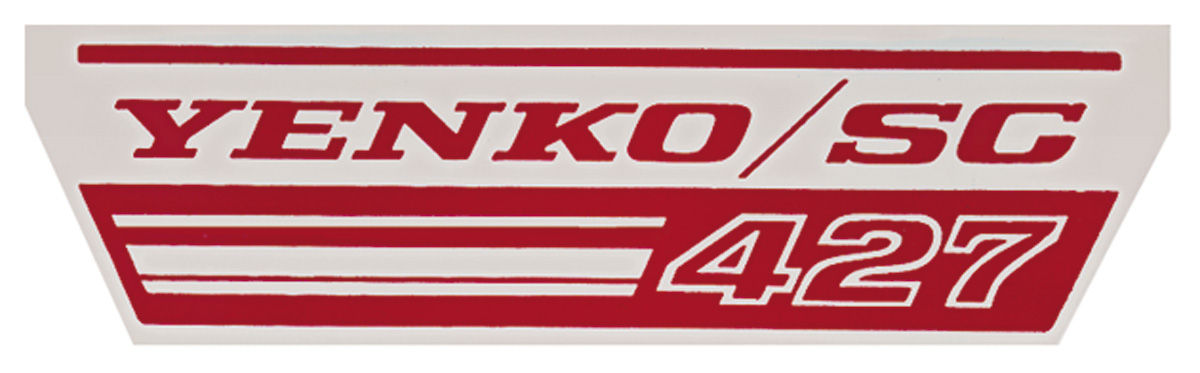Decal, Valve Cover/Fan Shroud, Yenko/SC 427 @ OPGI.com