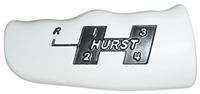 T-Handle, Shifter, White w/Hurst Shift Pattern Logo, 3/8”-16 @ OPGI.com