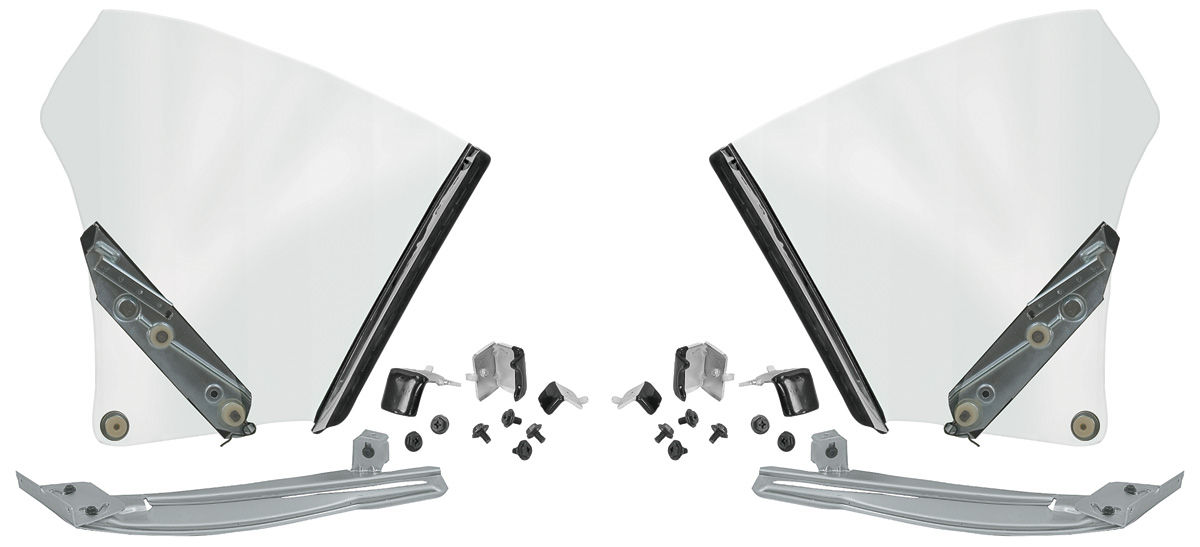 Assembly, Quarter Window, 1970-72 Chevelle Coupe, Pair @ OPGI.com