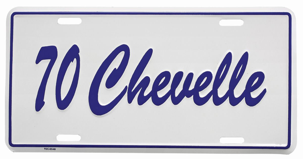 License Plate, 70 Chevelle Custom @ OPGI.com