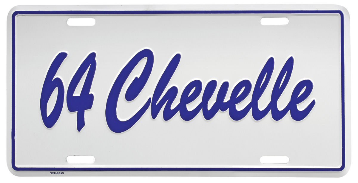 License Plate, Custom, 1964 Chevelle @ OPGI.com