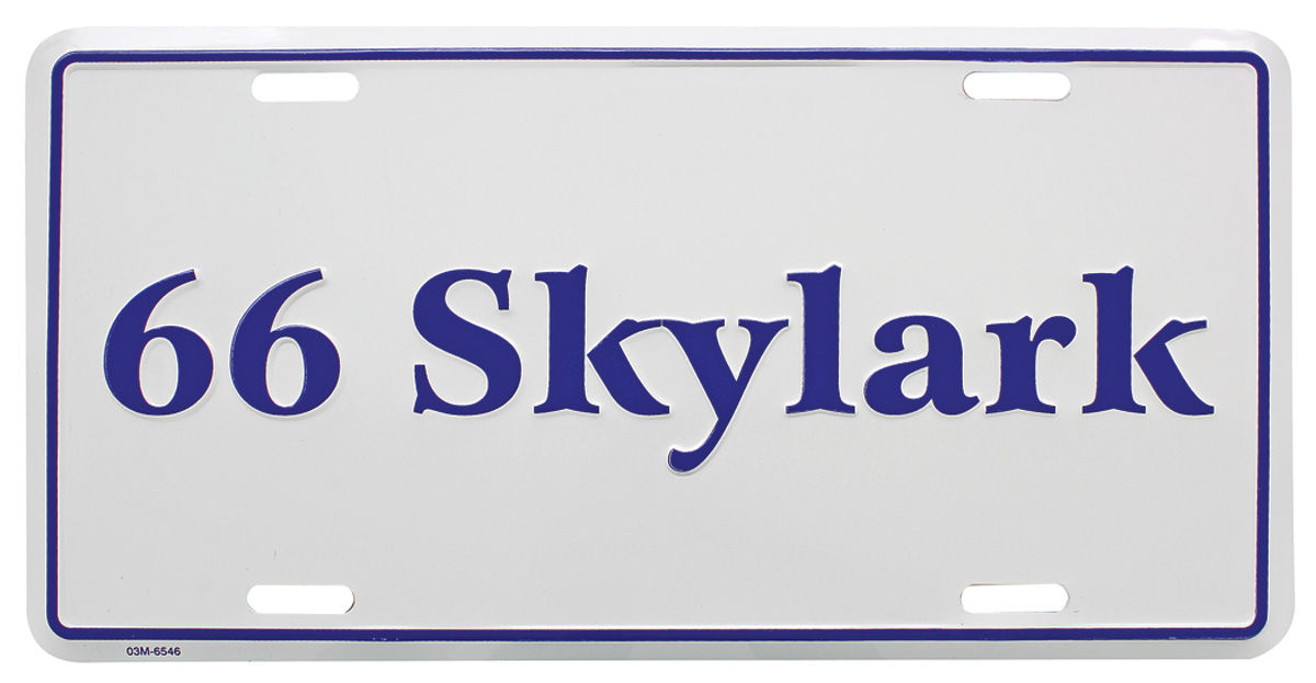 License Plate, Custom, 1966 Skylark @ OPGI.com