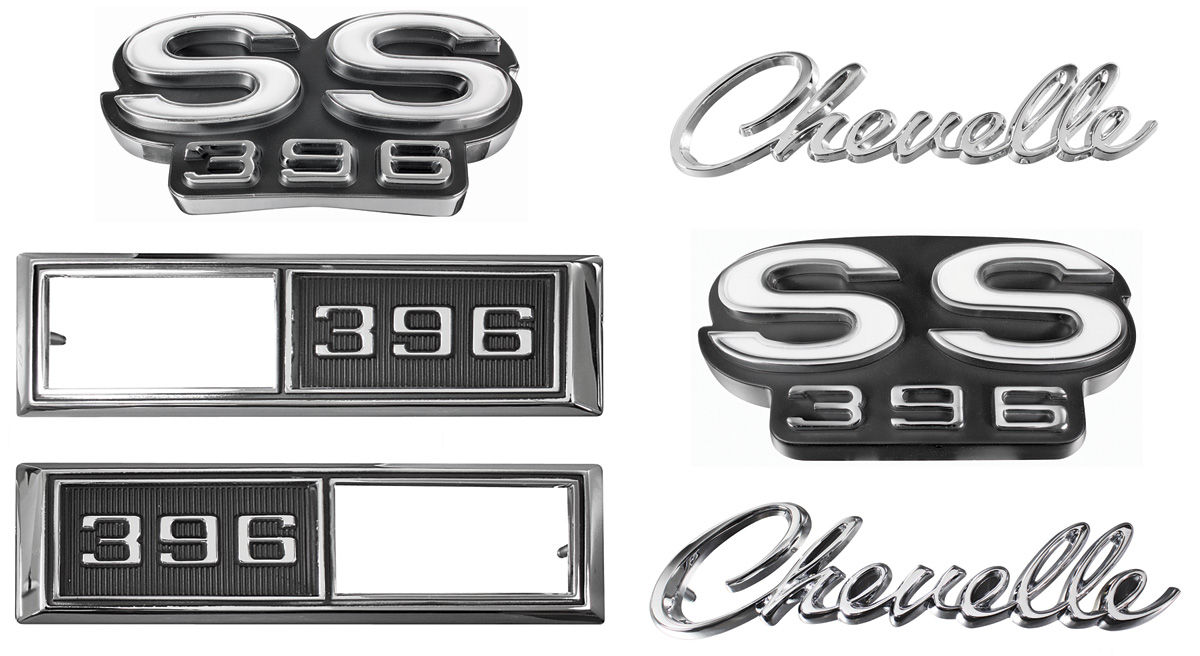 Emblem Kit, 1968 Chevelle Super Sport (SS) 396 @ OPGI.com