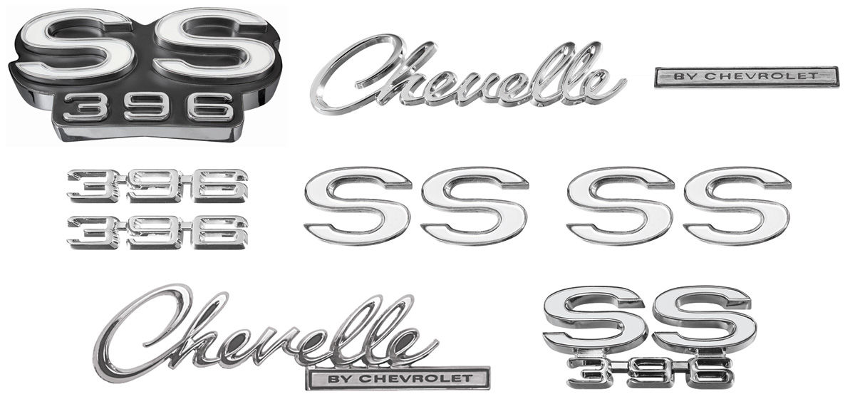 Emblem Kit, 1969 Chevelle Super Sport (SS) 396 @ OPGI.com
