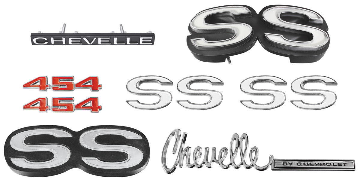 Emblem Kit, 1971 Chevelle Super Sport (SS) 454 @ OPGI.com