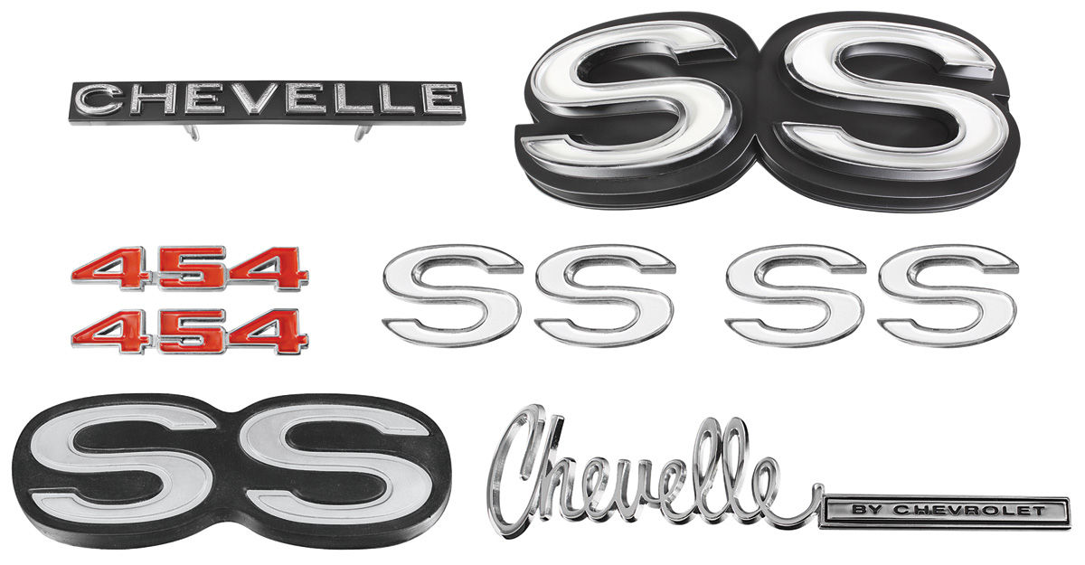 Emblem Kit, 1972 Chevelle Super Sport (SS) 454 @ OPGI.com