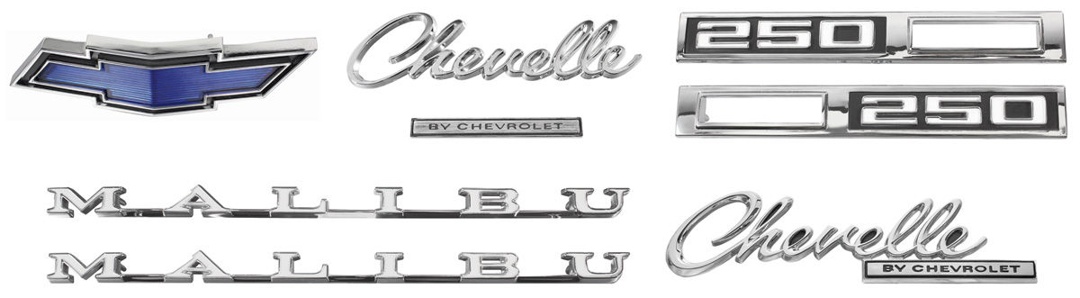 Emblem Kit, 1969 Malibu 250 @ OPGI.com