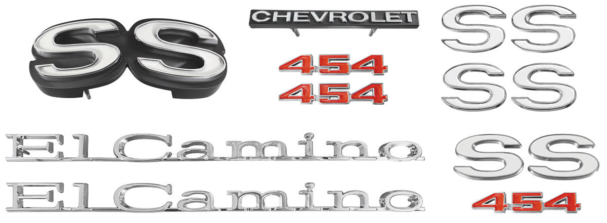 Emblem Kit, 1971 El Camino Super Sport (SS) 454 @ OPGI.com