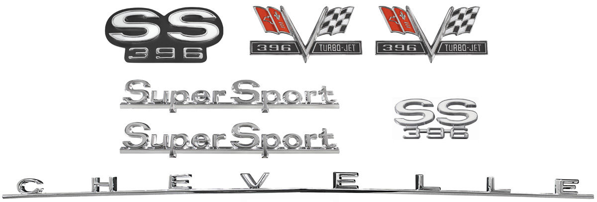 Emblem Kit, 1966 Chevelle Super Sport (SS) 396 @ OPGI.com