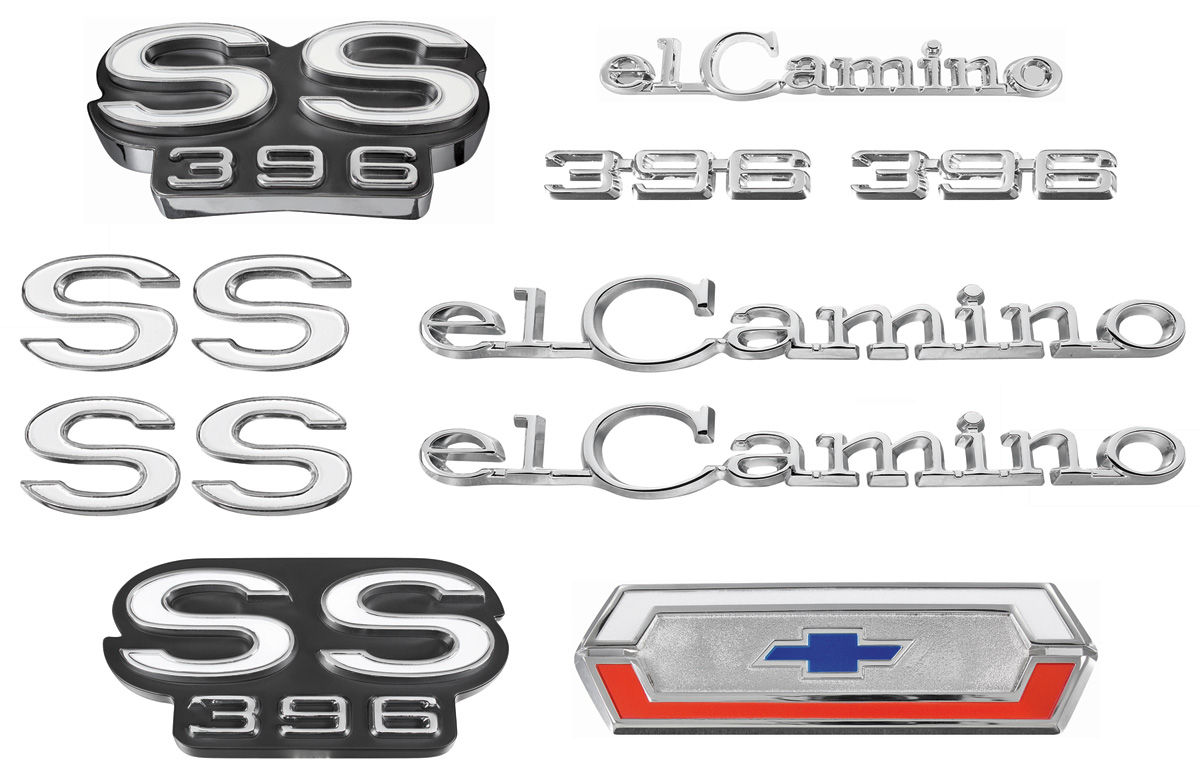 Emblem Kit, 1969 El Camino Super Sport (SS) 396 @ OPGI.com