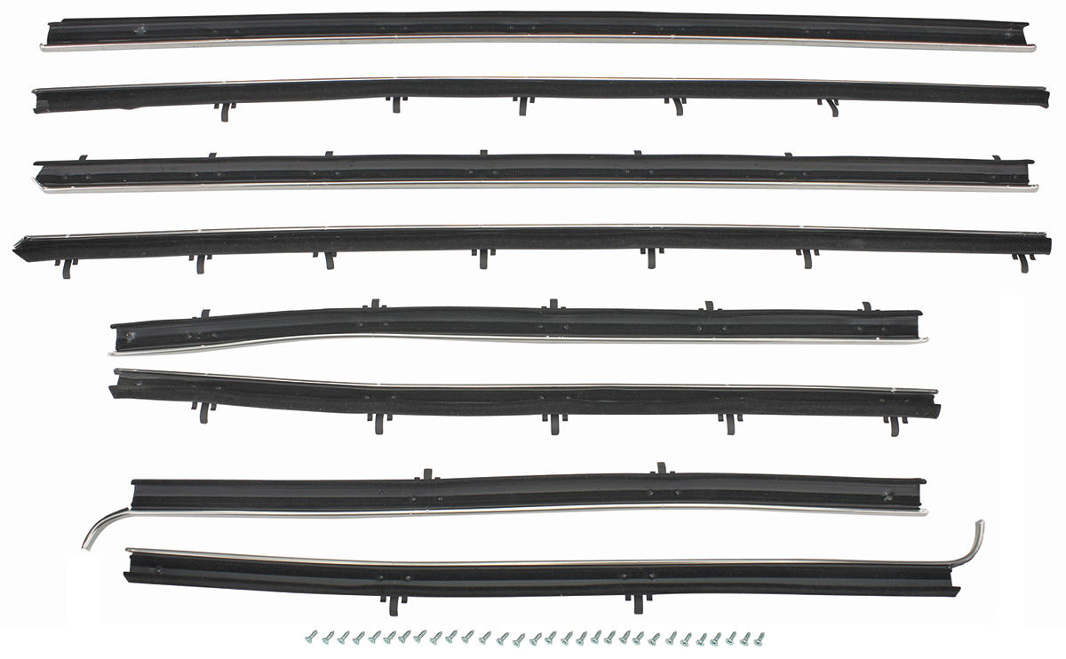 PUI - Window Felts, 66-67 Chevelle, Coupe, 8 pieces, Reproduction Flat ...