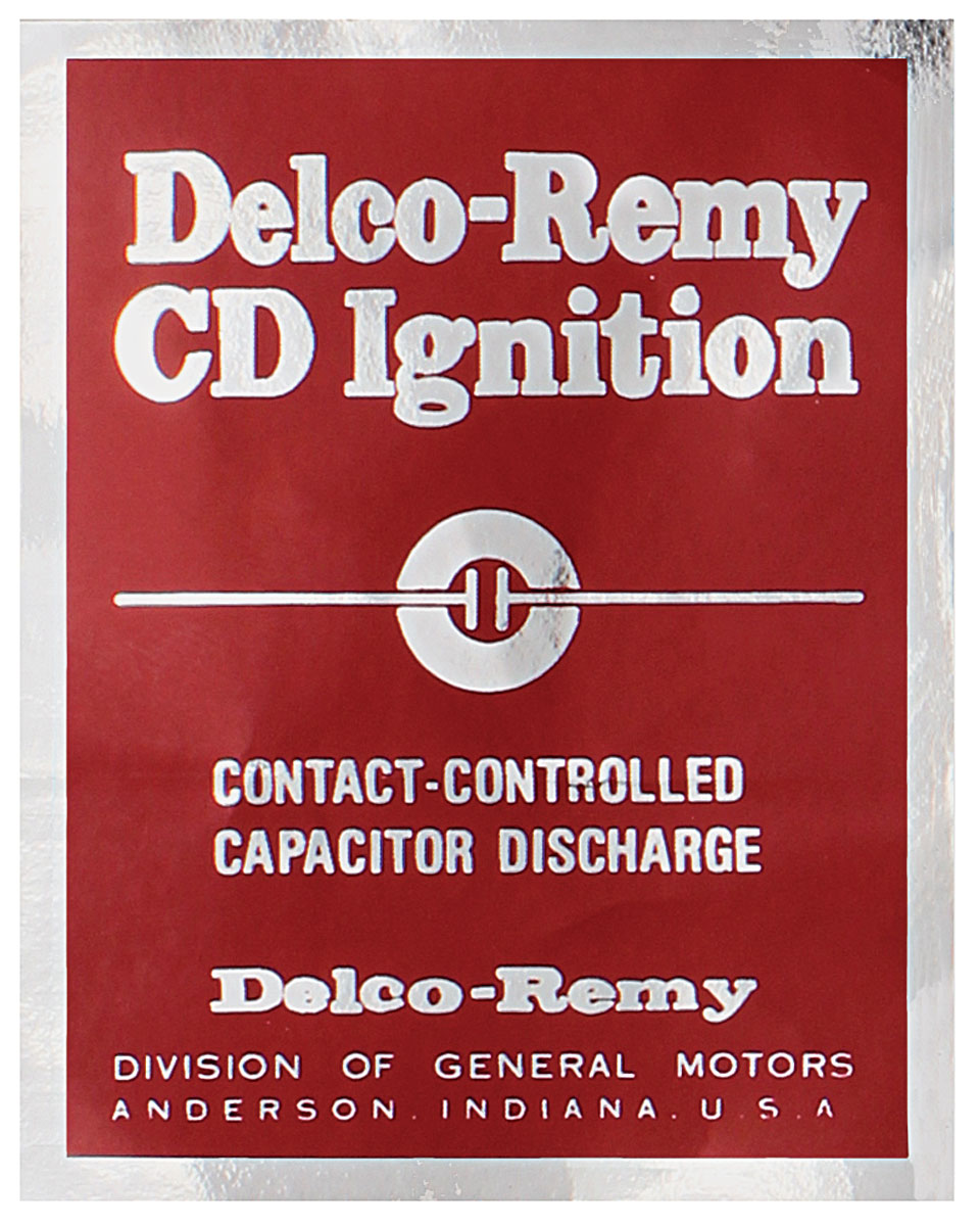 Decal, Transistor Ignition Amp Control, 1970 Pontiac @ OPGI.com