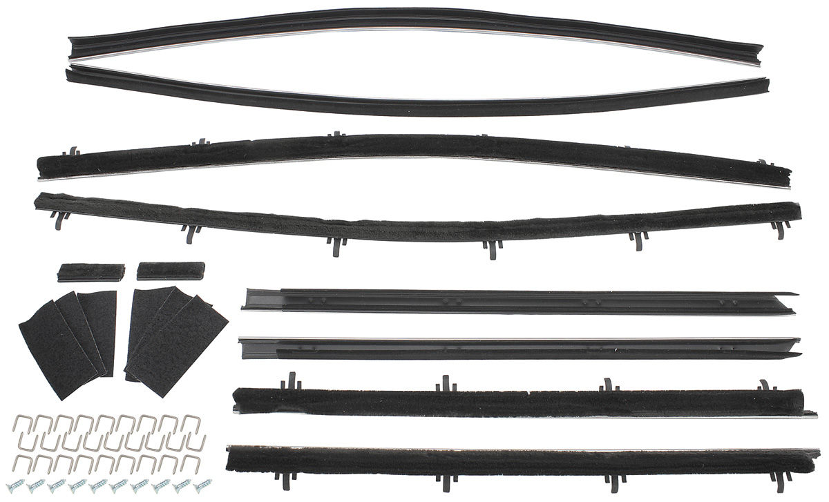 Repops - Window Felts, 69 Chevelle, 4dr Sedan, 8 pieces, Original Round ...