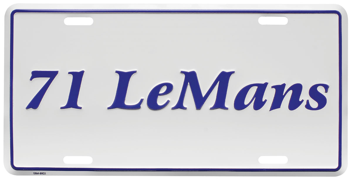 License Plate, 71 LeMans @ OPGI.com