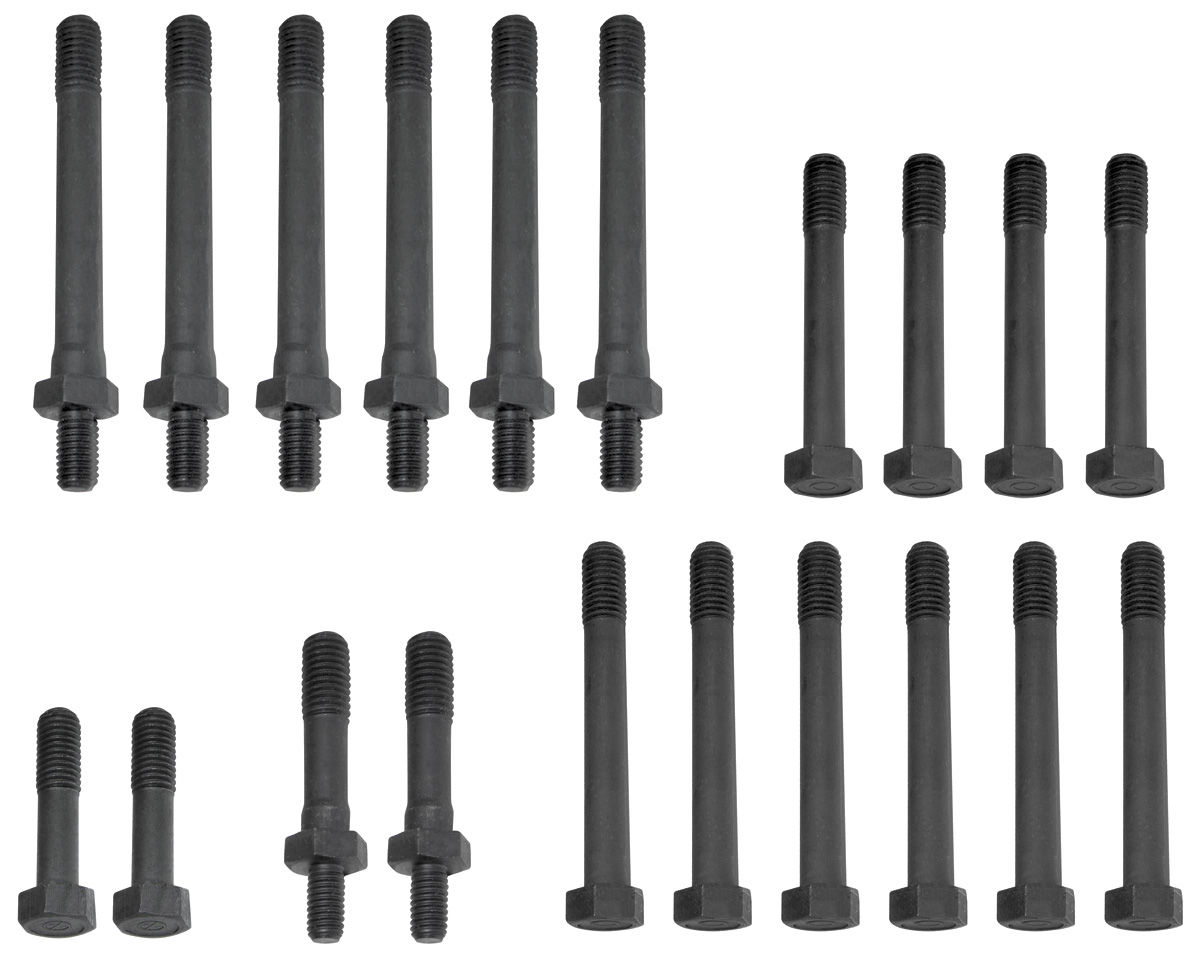 Head Bolt Kit, 67-77 Pontiac V8, 20pc @ OPGI.com