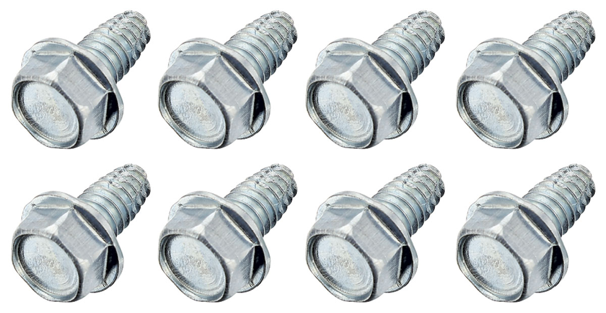 Screws, Center Cap/Retainer, 5-Spoke SS/Magnum Wheels, 8 pieces @ OPGI.com