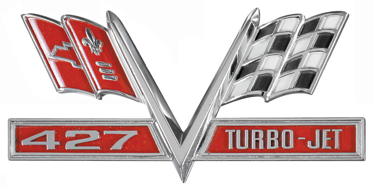 Emblem, Fender, 1966-67 Chevelle/El Camino, 427 Turbo-Jet, GM @ OPGI.com