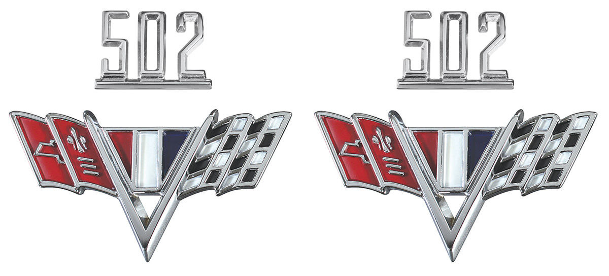 Emblem Kit, Fender, 1965-67 Chevelle/El Camino, 502 @ OPGI.com