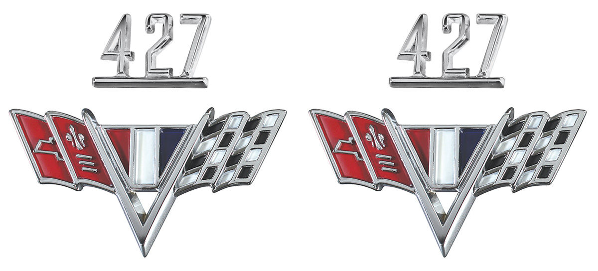 427 Fender Emblems / Car emblem decoration badge fender sticker logo ...