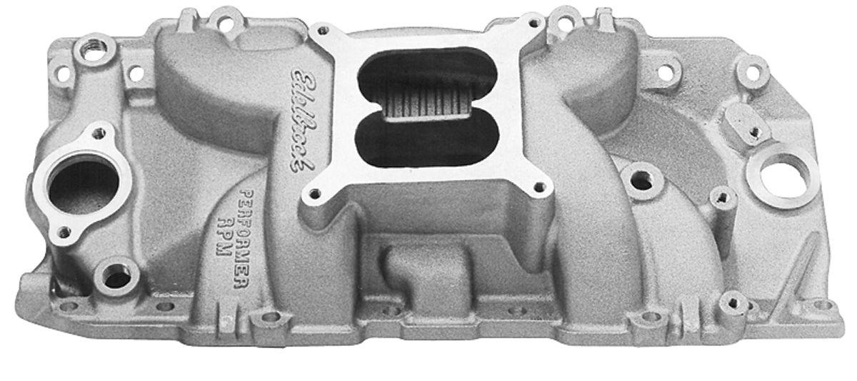 Intake Manifold, Edelbrock, BB Chevy, Performer RPM 2-R @ OPGI.com