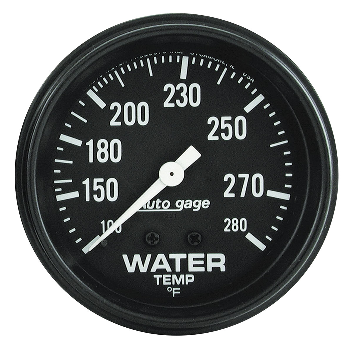 Gauge, Water Temp. AutoMeter, 2-5/8", Auto Gage, Mechanical, 100-280F ...