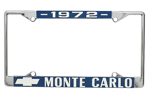 RESTOPARTS - License Plate Frame, 1972 Monte Carlo @ OPGI.com