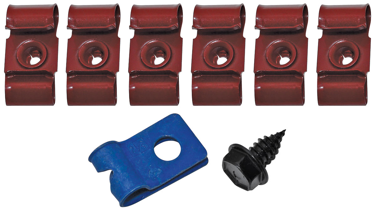 Clips, 1964-67 Chevelle/El Camino, Fuel Line, 5/16", No Return, 8pc ...