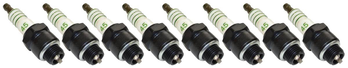 Spark Plugs, AC Delco, 45S, 8pc Set @ OPGI.com
