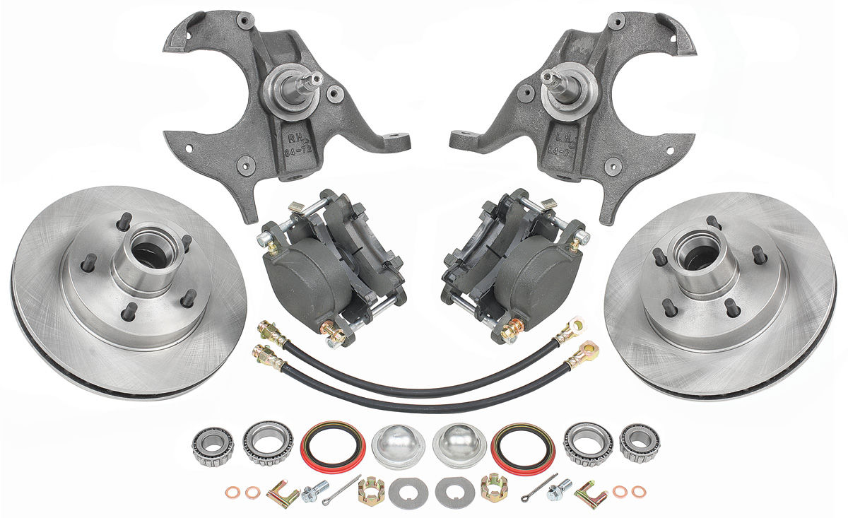 CPP - Disc Brake Set, Front, 1964-72 Drop Spindle, Standard, 11" Rotors ...