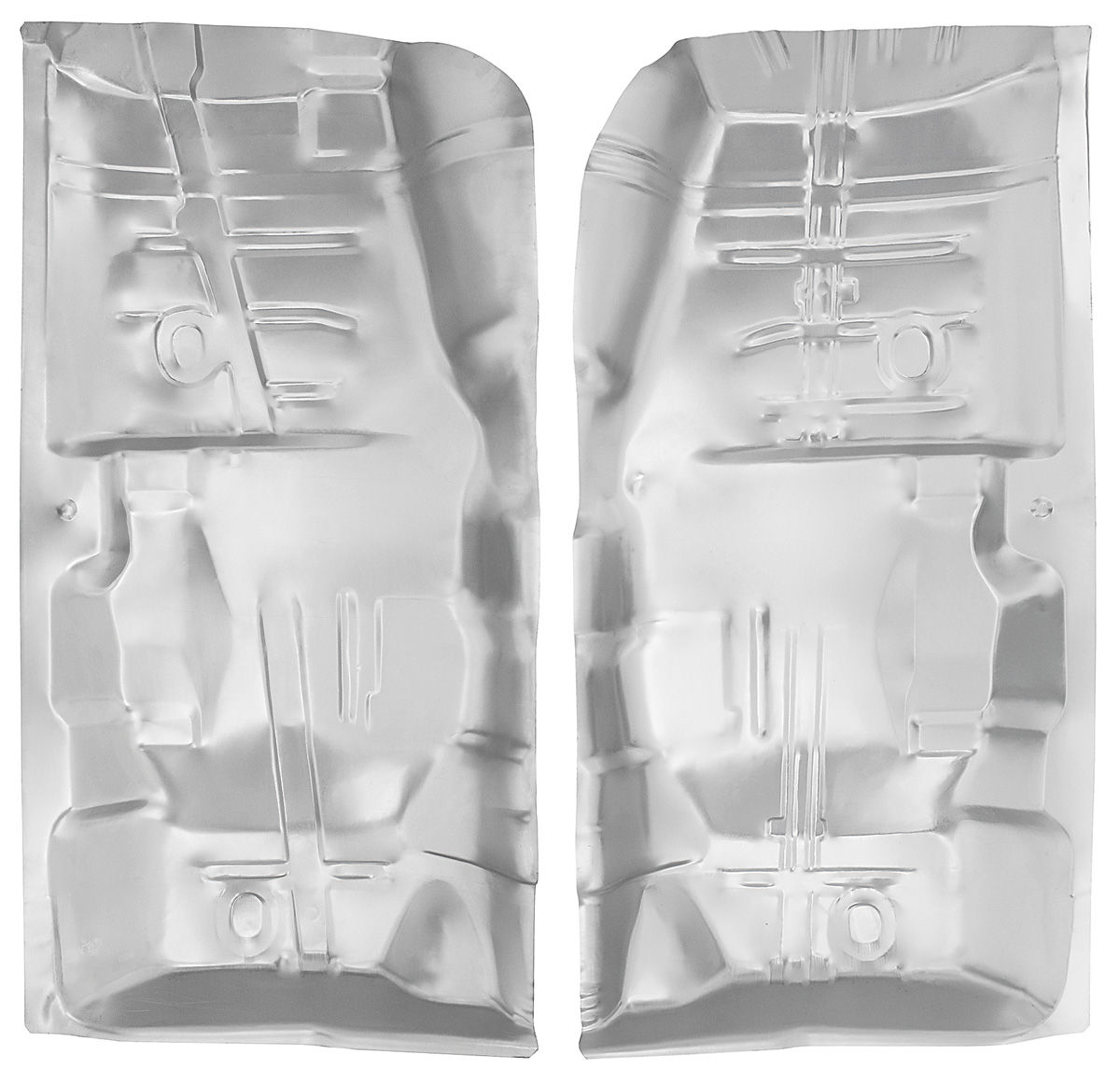 Floor Pans, Front to Rear, 1968-72 A-Body, Pair @ OPGI.com