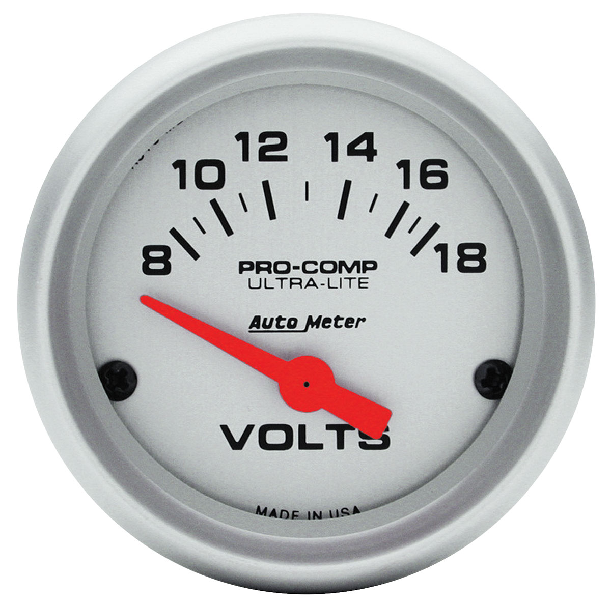 Gauge, Voltmeter, Auto Meter, Ultra Lite, 2", 8-18V @ OPGI.com